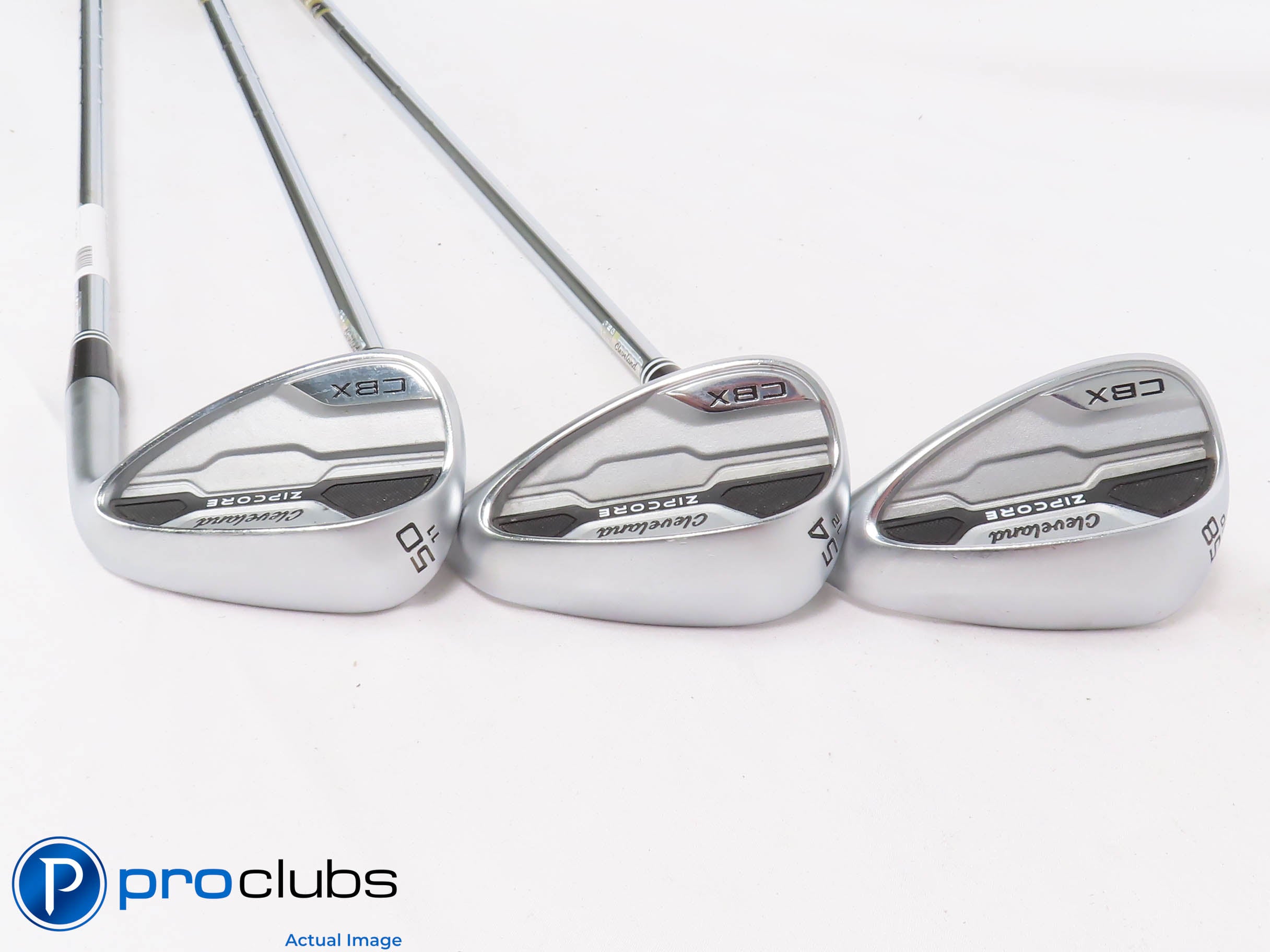 Nice Cleveland CBX Chrome 50*,54*,58* WEDGE SET - Spinner 115 Wedge Fl